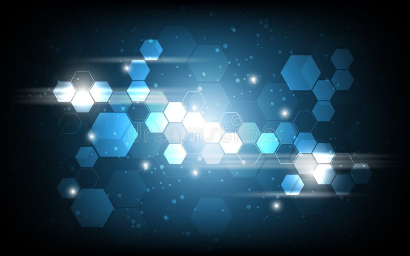 Electric Hexagon Background Co Stock Vector - Illustration of ...