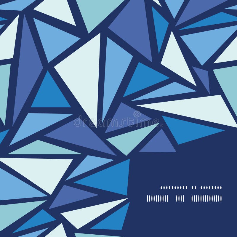 Vector Abstract Ice Chrystals Frame Corner Pattern Stock Vector ...