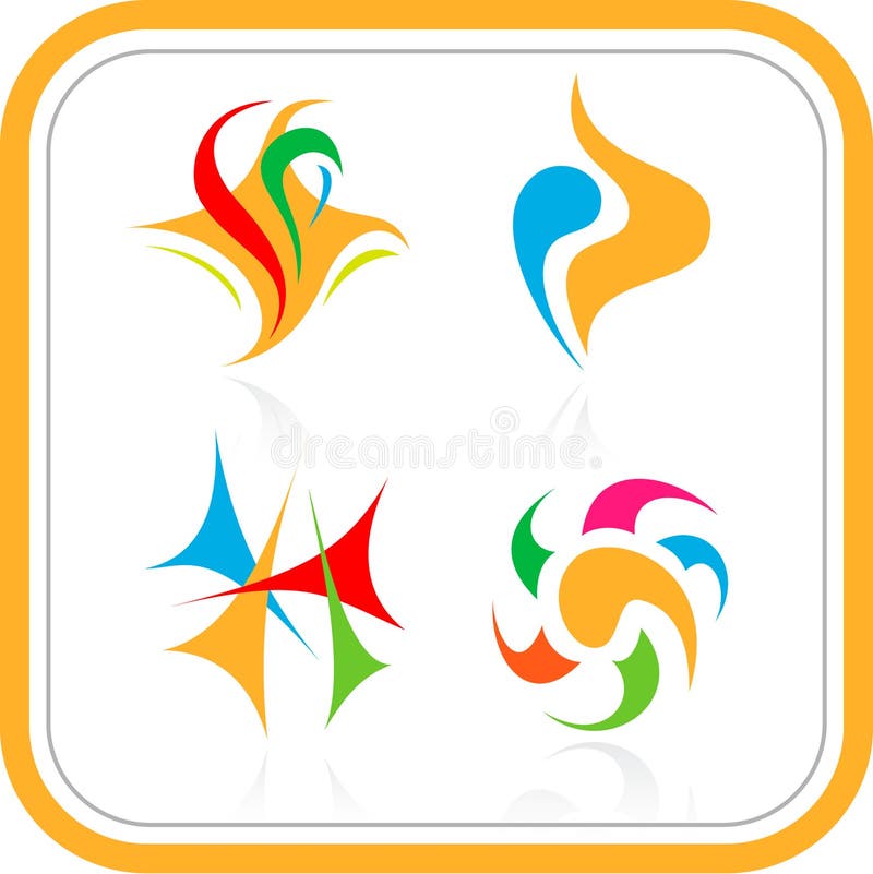 Vector abstract icons. stock vector. Illustration of beautiful - 6946718