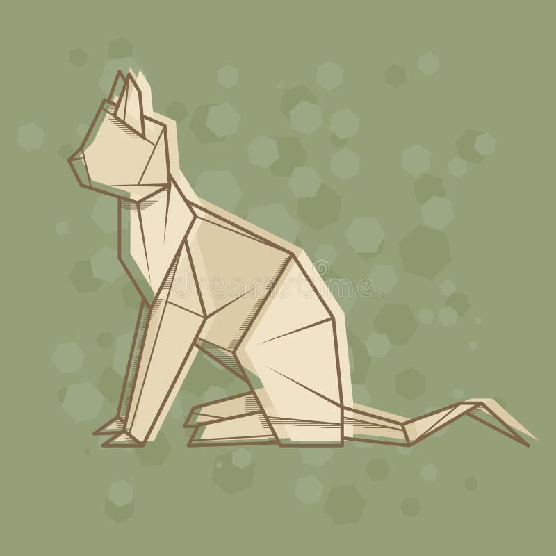 Vector Abstract Illustration Cat. Stock Vector - Illustration of ...