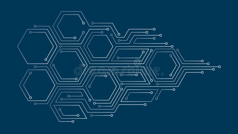 Vector Abstract Illustration. Chip Concept, Future, Cyberpunk, Computer ...