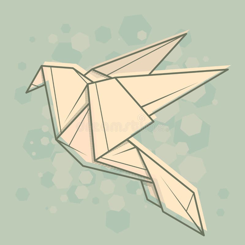 Vector Abstract Illustration Dove. Stock Vector - Illustration of dove ...