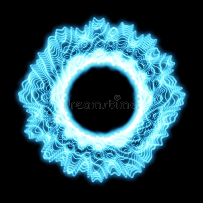 Vector Abstract Illustration Made of Particles. Energy Field or Opened ...