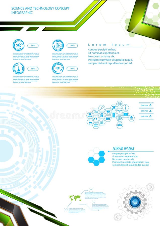 Vector Abstract Infographic Template Tech Modern Innovation Concept ...