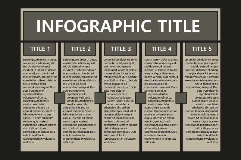 Infographic Model with Chaotic Circles Stock Image - Image of infograph ...
