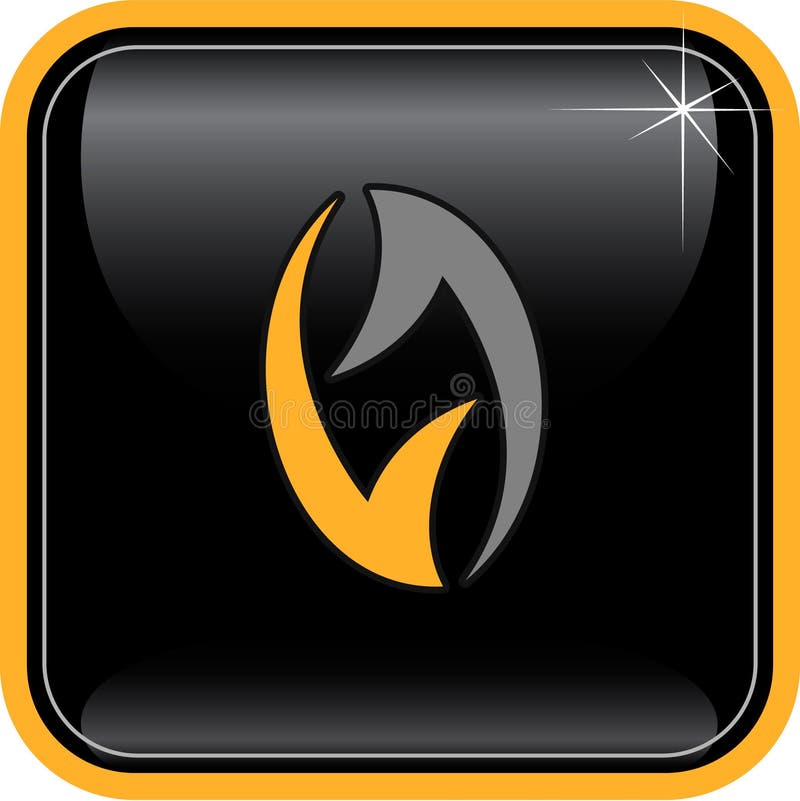 Vector Abstract Internet Icon Stock Vector - Illustration of orange ...