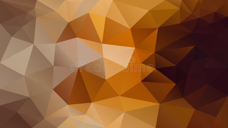 Vector Irregular Polygon Background - Triangle Low Poly Pattern - Brown ...