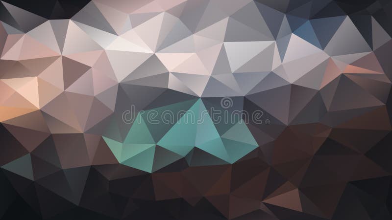 Vector Irregular Polygon Background - Triangle Low Poly Pattern - Dark ...