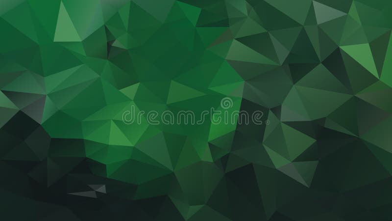 Vector Polygon Background Triangle Low Poly Pattern Dark Leaf Green
