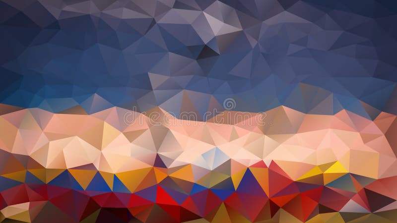 Vector Abstract Polygon Background with a Triangle Pattern in Multi ...