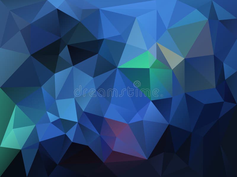Vector Irregular Polygon Background with a Triangle Pattern in Sea Blue ...