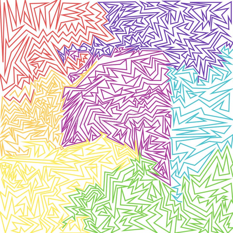 Vector Abstract Irregular Polygon Isolated on White Background Stock ...