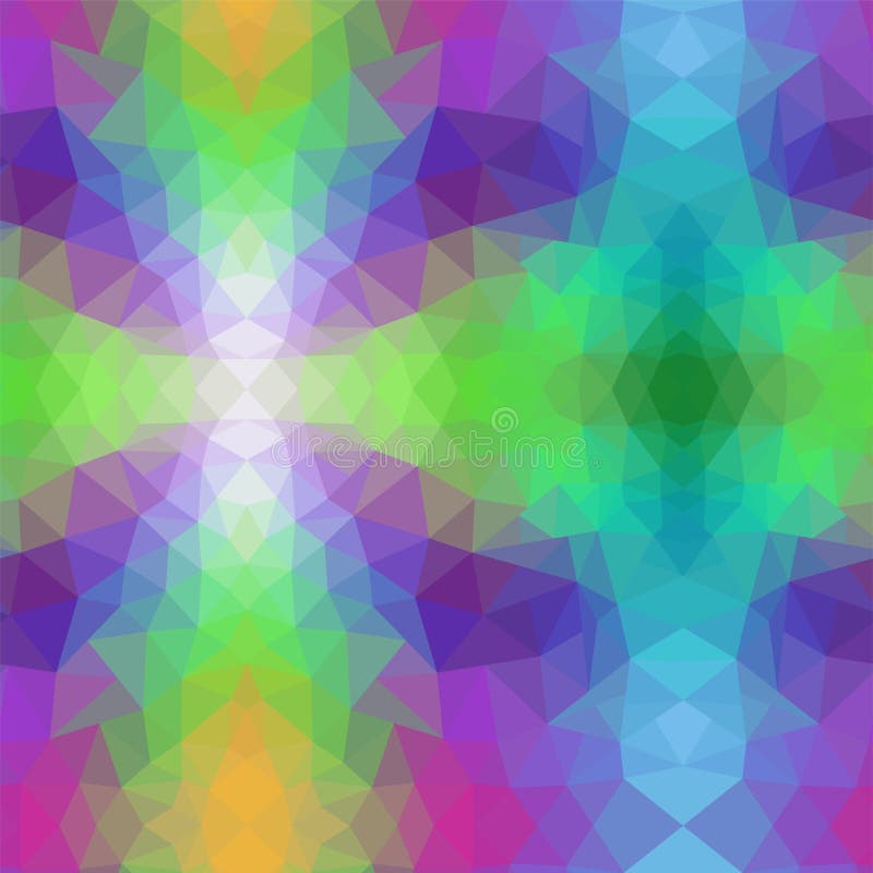 Vector Abstract Irregular Polygon Pattern with a Triangular in Rainbow ...