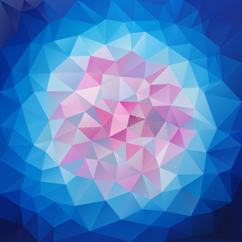 Vector Abstract Irregular Polygon Square Background Blue Pink Stock ...
