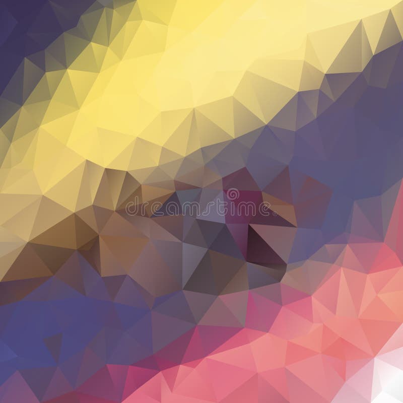 Vector Irregular Polygon Square Background - Triangle Low Poly Pattern ...