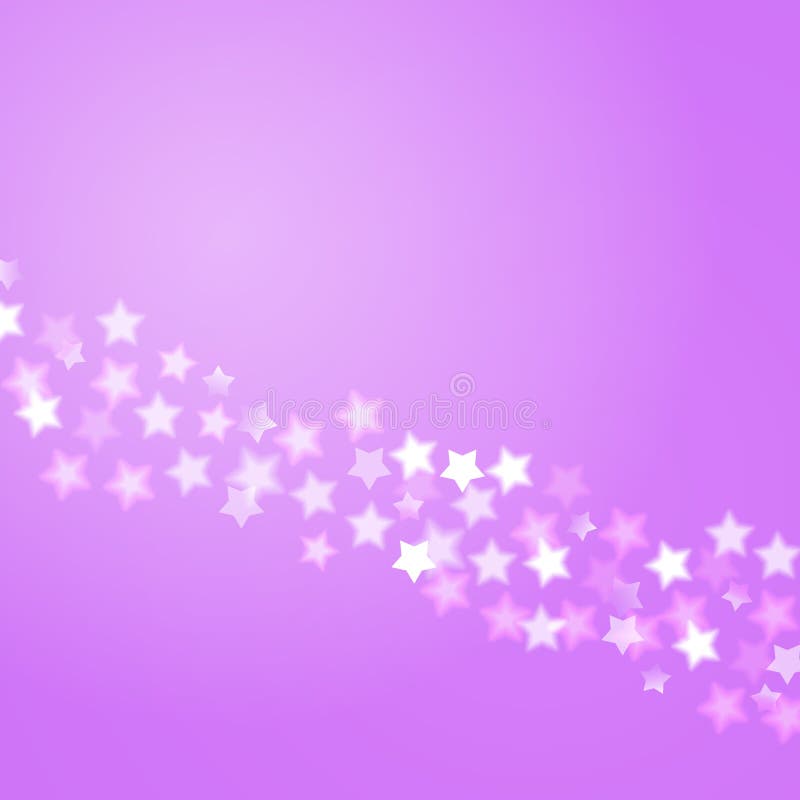 Bokeh Light Stars On Lilac Background Stock Vector - Illustration of ...