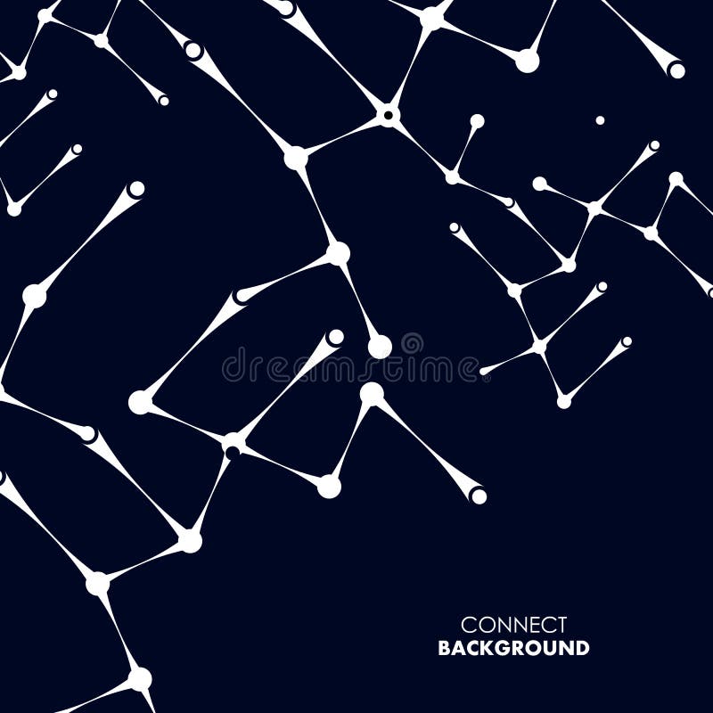 Vector Abstract Line Science Background Stock Vector - Illustration of ...