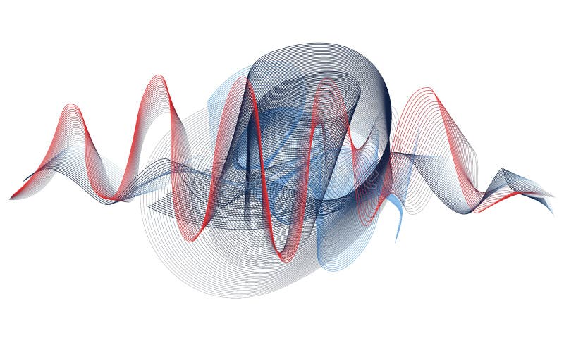 Vector Abstract Linear Dynamic Element Stock Vector - Illustration of ...