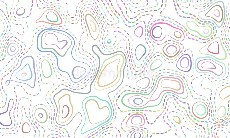 Vector Abstract Lines and Dotted Relief Background. Stock Vector ...