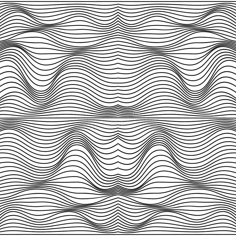 Vector Abstract Lines Pattern Waves Background Stock Vector