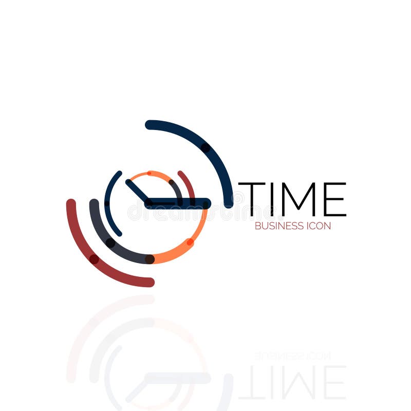 Clock Time Company Logo Business Concept Stock Illustrations – 2,321 ...