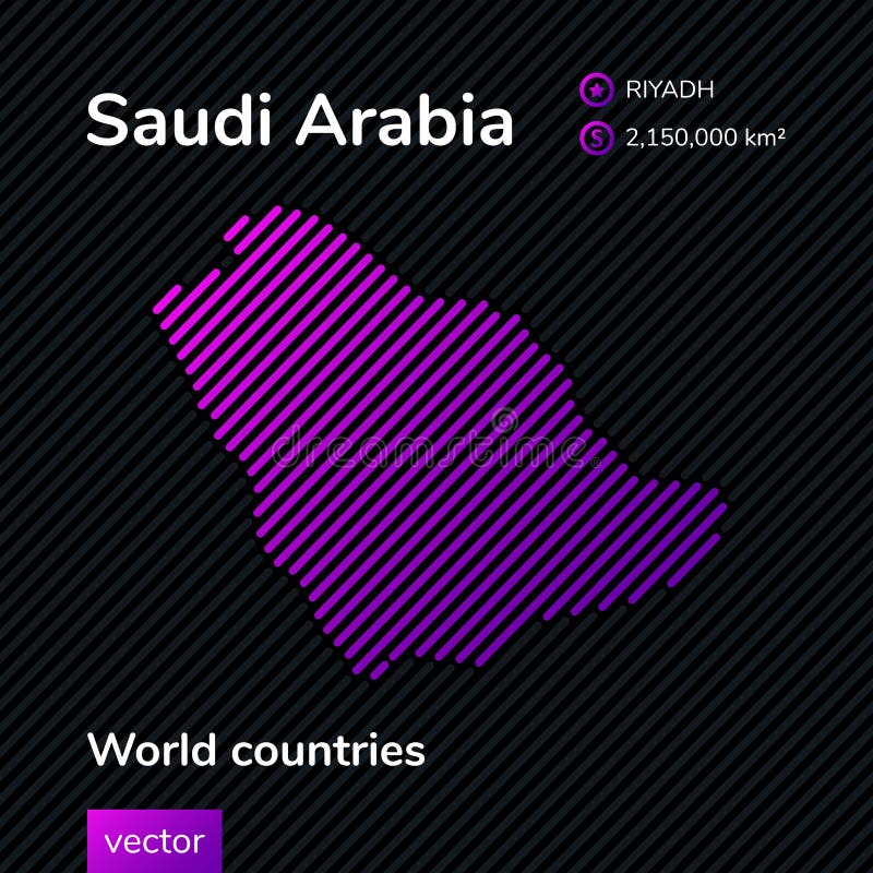 Saudi Arabia map stock vector. Illustration of nationality - 8967759