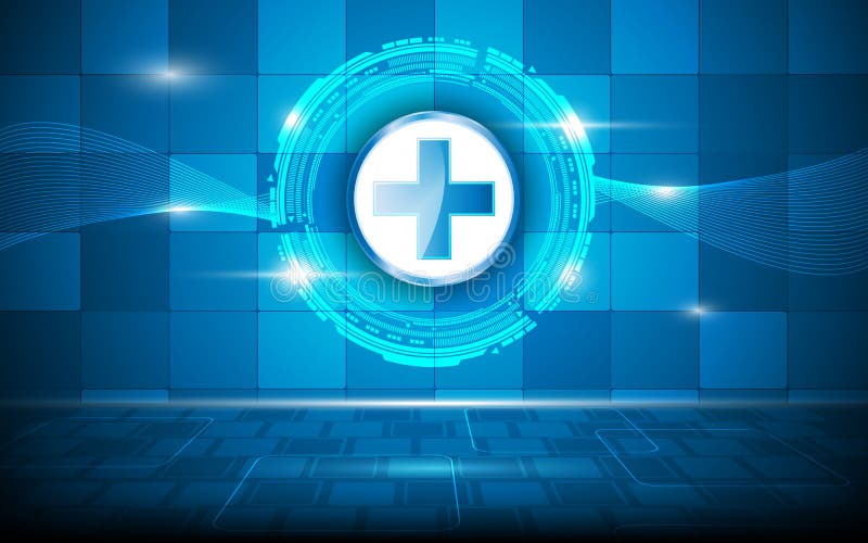 Vector Abstract Medical Innovation Concept Background Stock ...