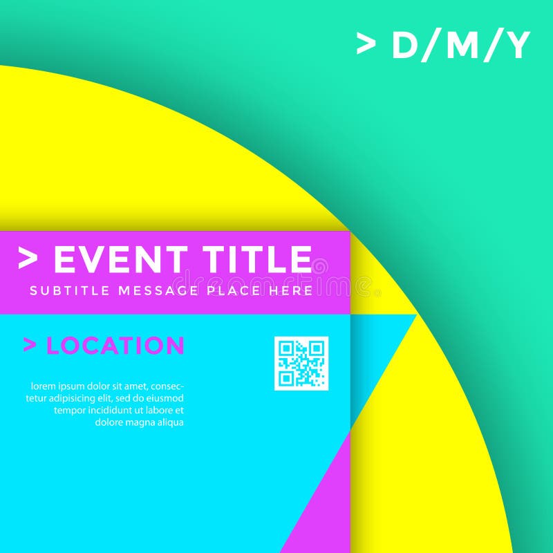 Minimal Design Night Party Flyer Template with Vinyl Turntable Stock ...