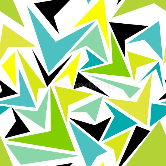 Vector Abstract Mint, Triangles Background. Pattern Stock Vector ...