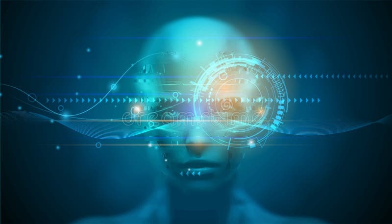 Vector Abstract Modern Technology Futuristic, AI Bot, Artificial ...