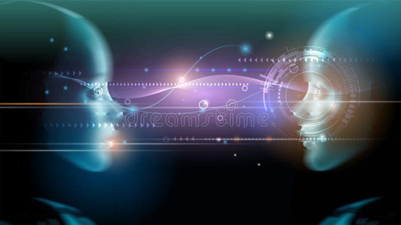 Vector Abstract Modern Technology Futuristic, AI Bot, Artificial ...
