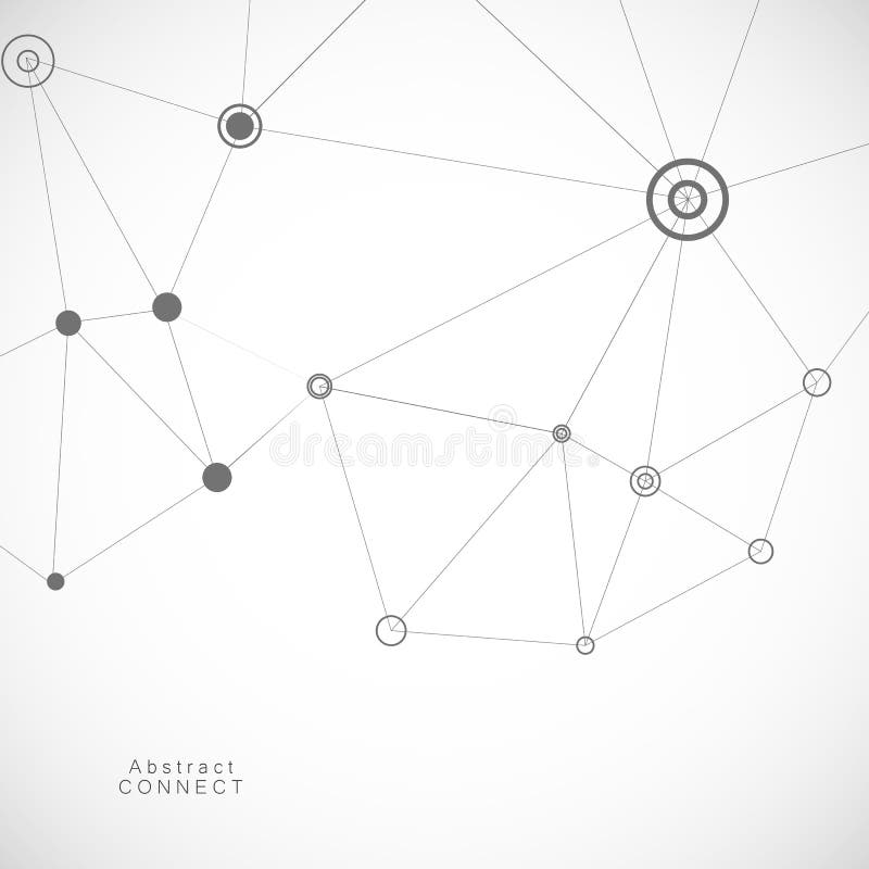 Vector Abstract Molecular Connection. Technology Design for Medicine ...