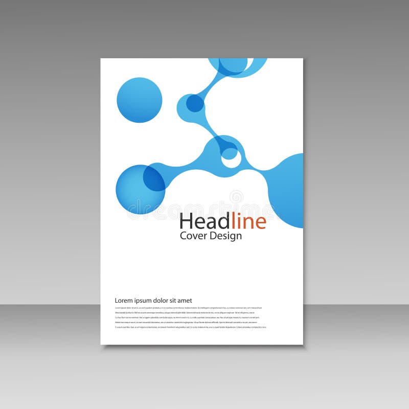 Vector Abstract Molecular Structure Template Design Stock Vector ...