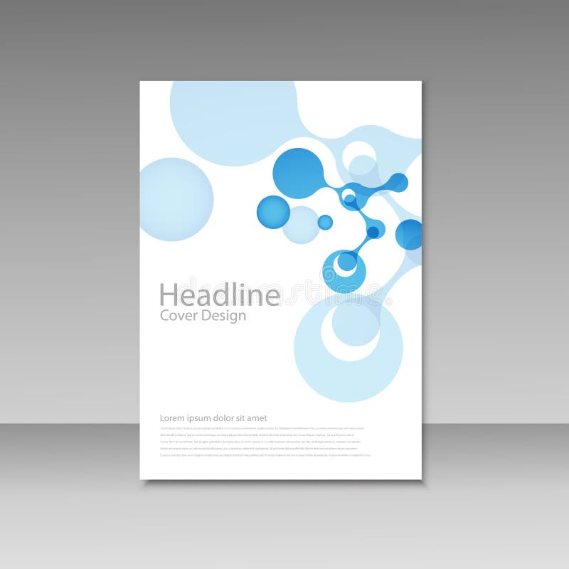 Vector Abstract Molecular Structure. Template Design Stock Vector ...