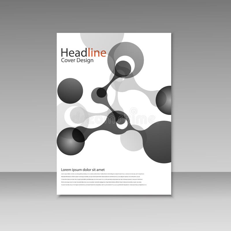 Vector Abstract Molecular Structure Template Design Stock Vector ...