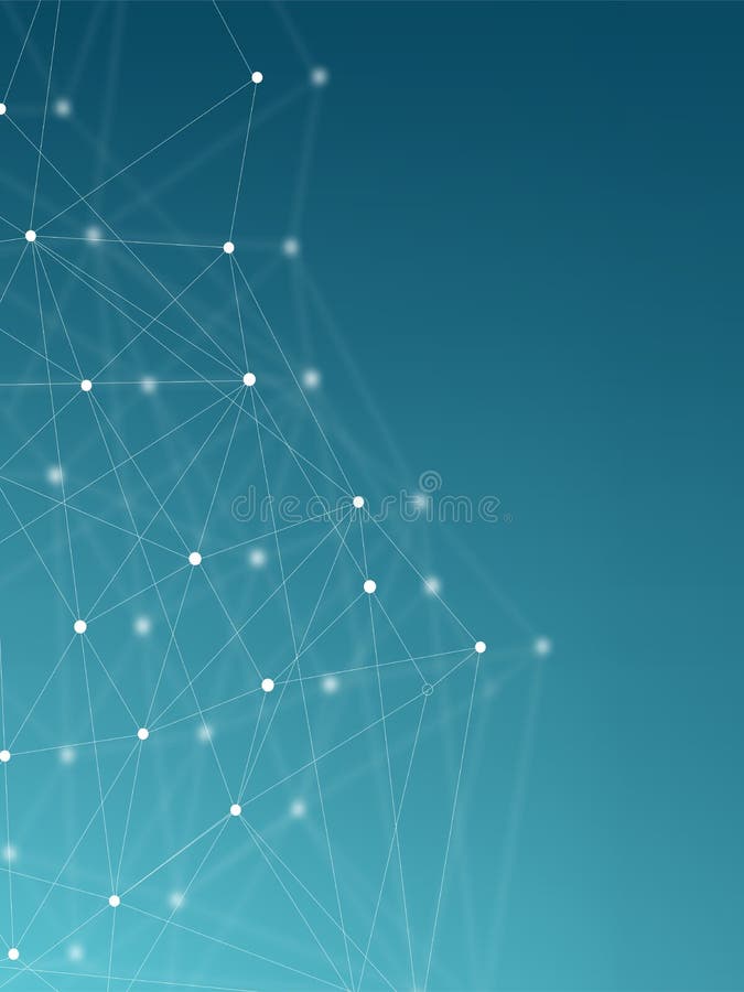 Technological Connection in Cloud Computer, Blue Dot Network, Abstract ...