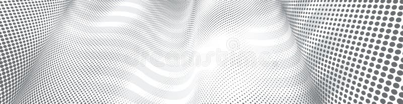 Vector Abstract Monochrome Dotted Texture and Lines Background with ...