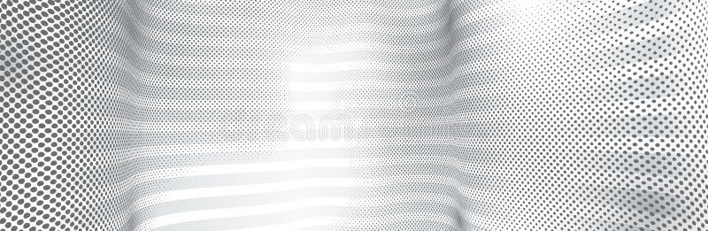 Vector Abstract Monochrome Dotted Texture and Lines Background with ...