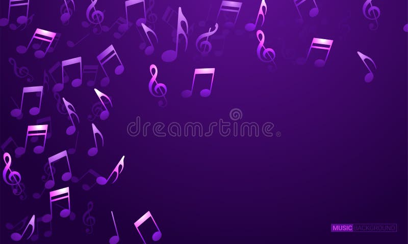 Vector Abstract Musical Background. Vector Illustration Stock Vector ...