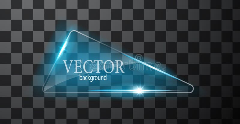 Vector Abstract Neon Triangle Stock Vector - Illustration of luminous ...