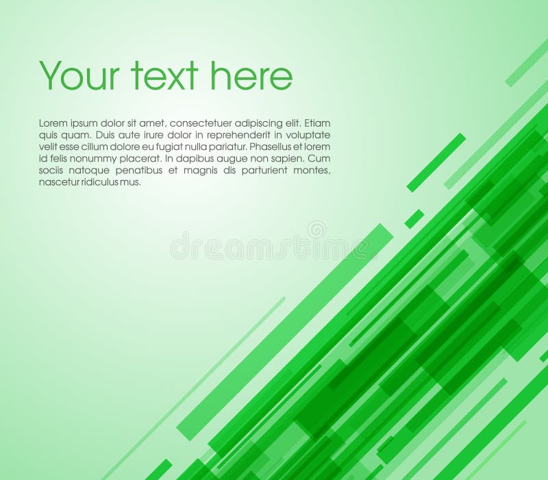 Vector Abstract Oblique Rectangle Background in Green Color Stock ...