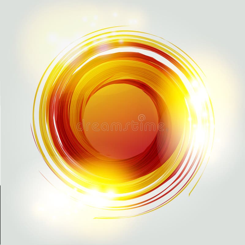 Vector Abstract Orange Circle. Logo Design Template . Stock ...