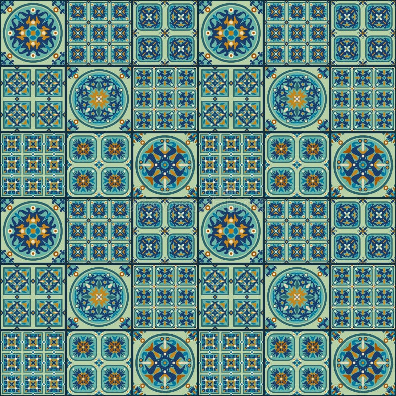 Vector Abstract Patch Pattern Mosaic Background Stock Vector Illustration Of Figuration