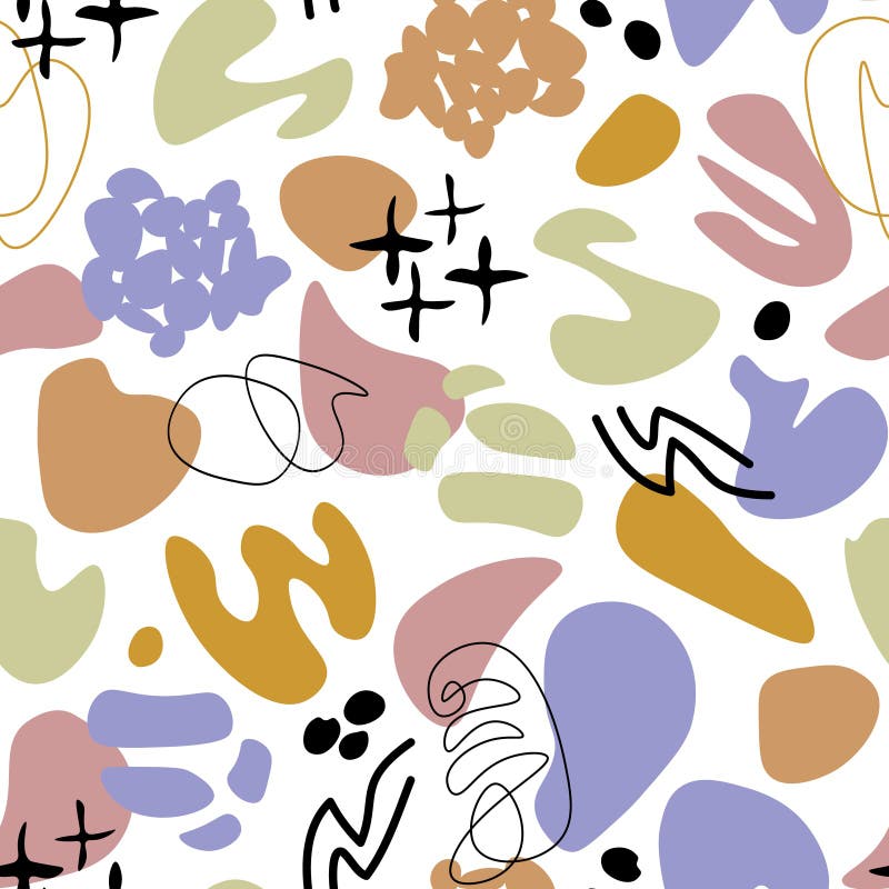 Vector Abstract Pattern. Seamless Colorful Background. Purple, Green ...