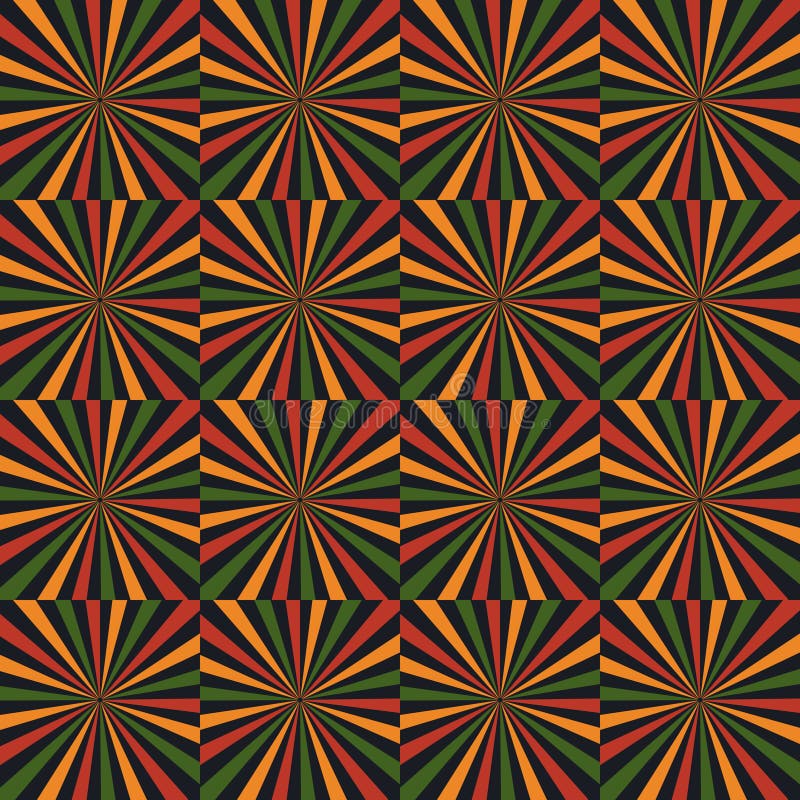 Vector Abstract Pattern with Squares with Star Burst Lines in Color of ...