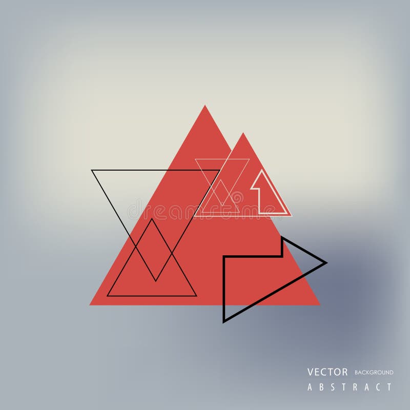 Vector Abstract Pattern with Triangle. Connect Lines and Dots on ...