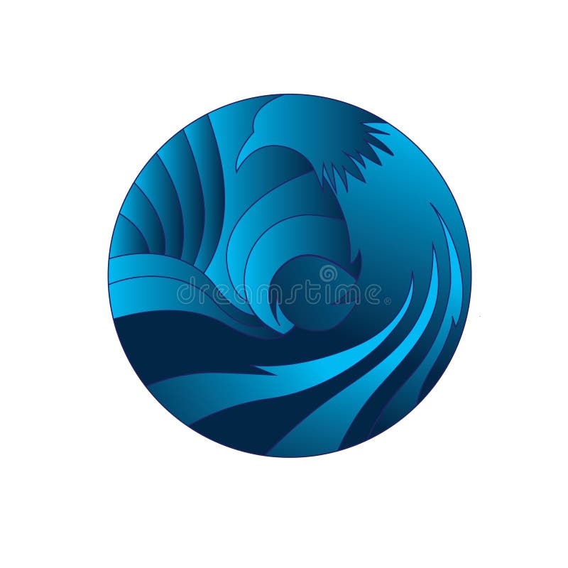 Vector Abstract PHOENIX Design. Simple Template for Use Stock Vector ...