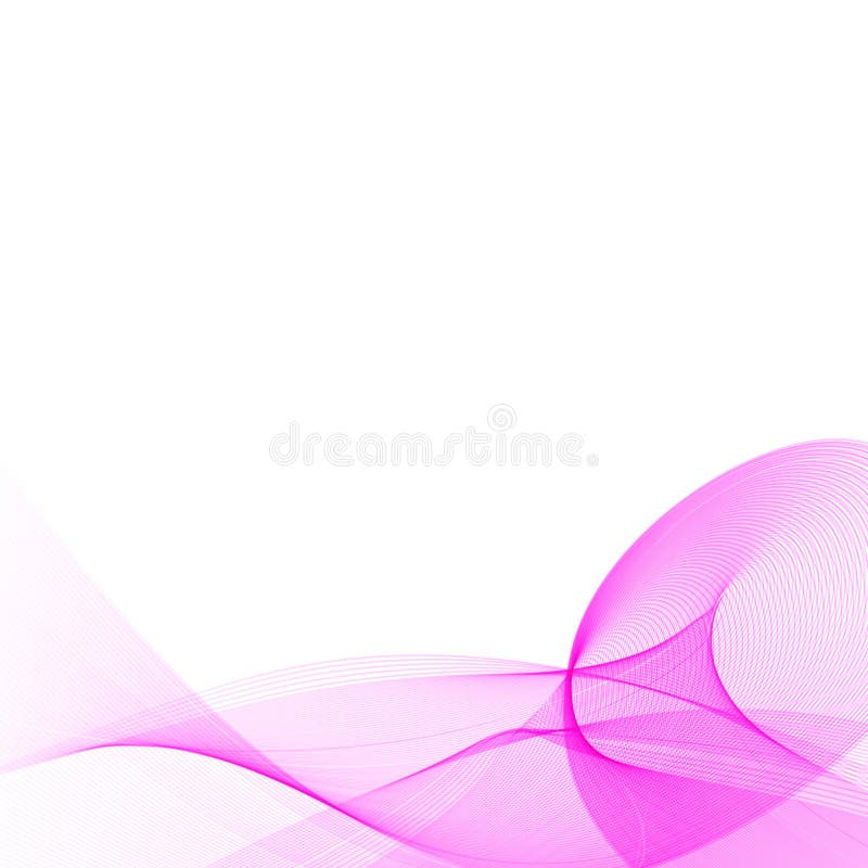 Vector Abstract Pink Curved Lines Background. Template Brochure Design ...