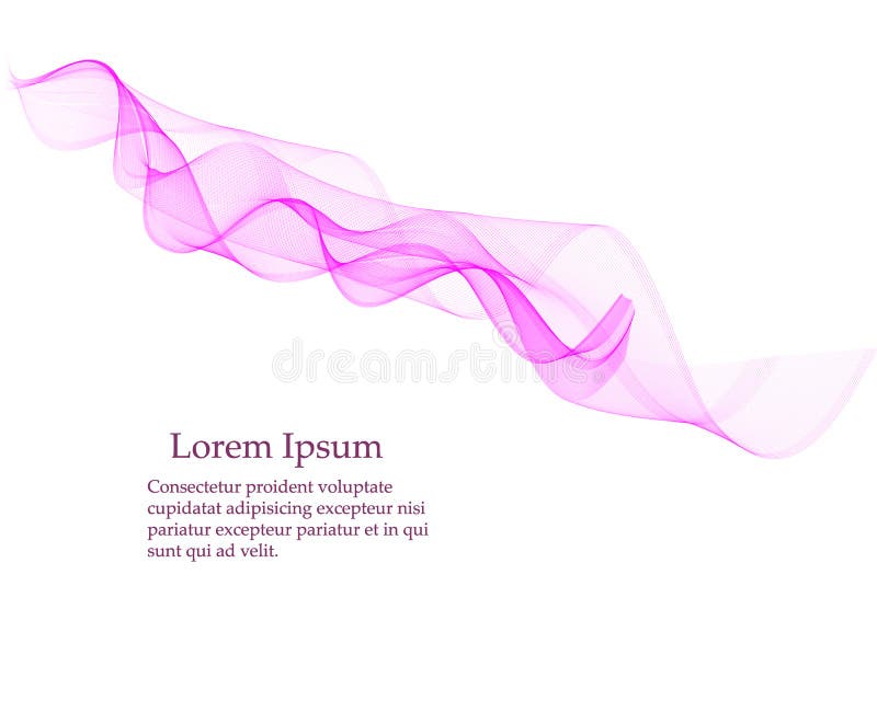 Vector Abstract Pink Curved Lines Background. Template Brochure Design ...