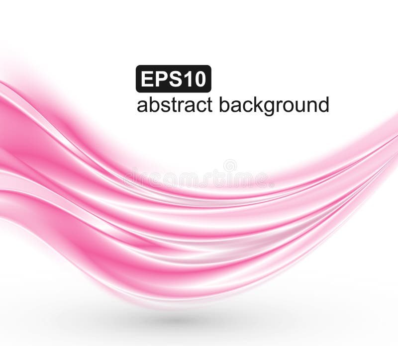 Vector Abstract Pink Waves Background Stock Vector - Illustration of ...